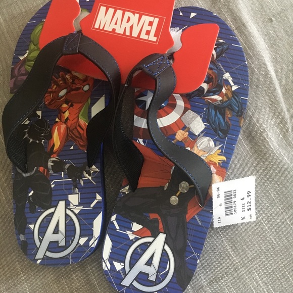 Marvel | Shoes | Marvel Boys Flip Flops | Poshmark